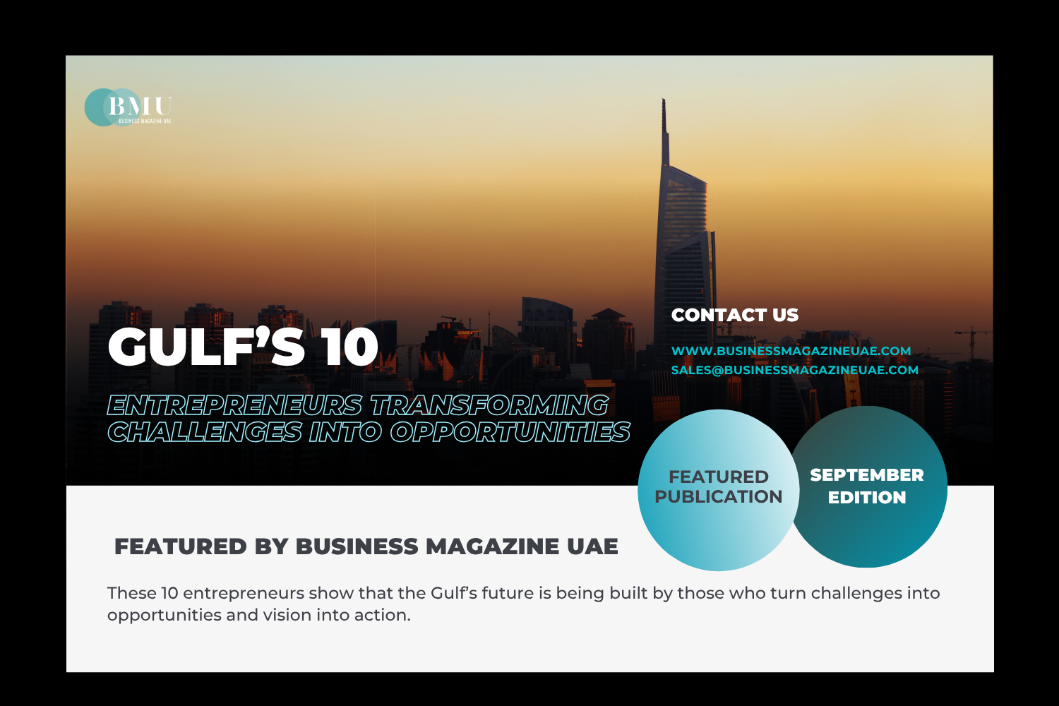 Gulf’s 10 Entrepreneurs Transforming Challenges Into Opportunities
